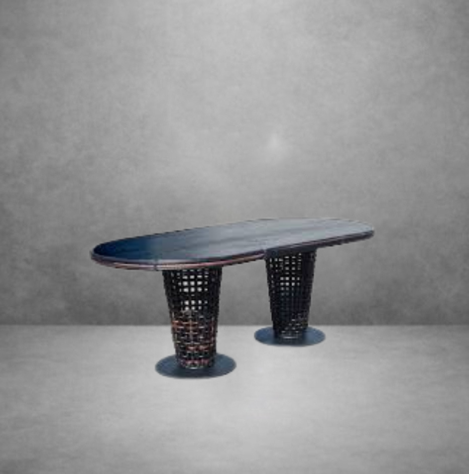 Dynasty Outdoor Oval Dining Table | Skyline Design | Curations ...